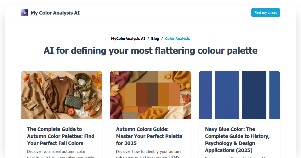 Color Analysis - Blog